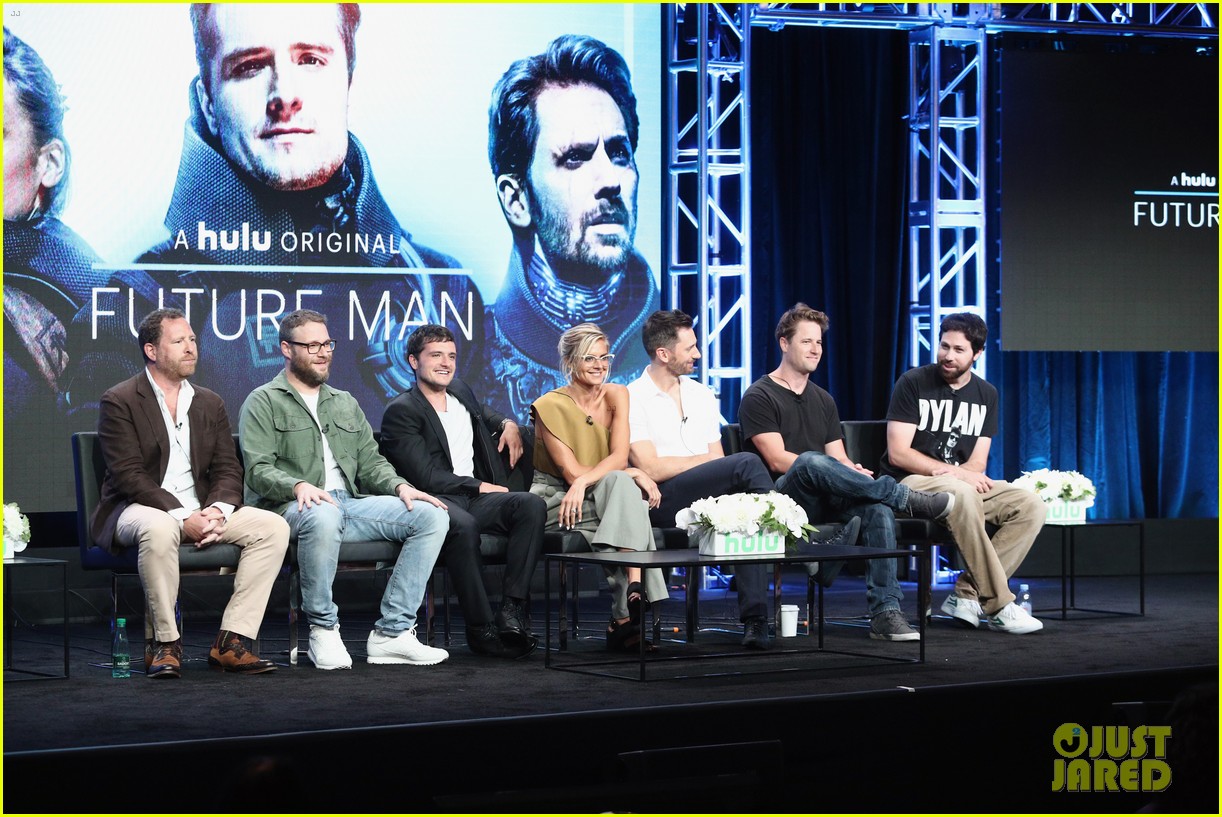 Full Sized Photo of seth josh eliza promote future man at tca summer press tour 09 | Josh ...