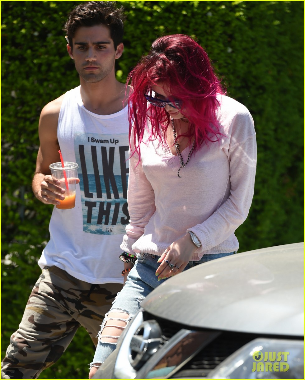 Bella Thorne & Max Ehrich Take a Break From Making Music for Lunch ...