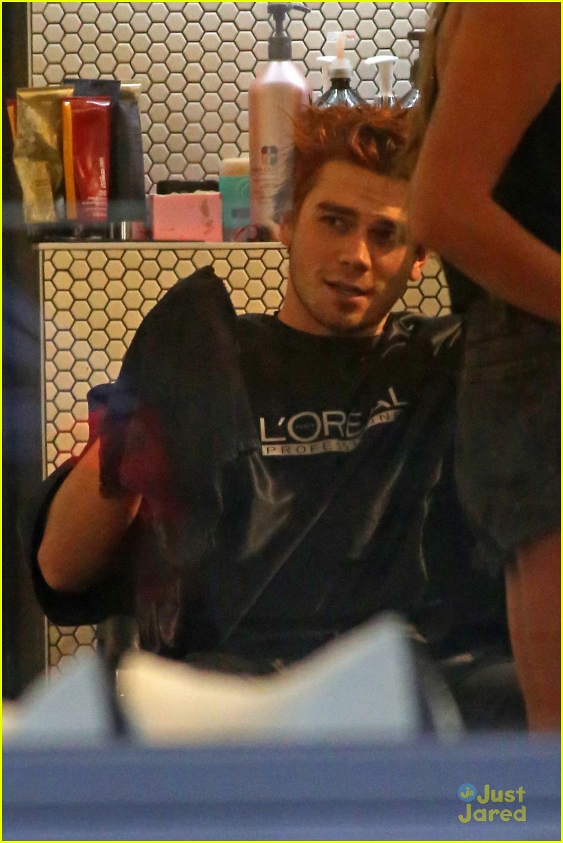 Full Sized Photo of kj apa red hair woes camila vancouver touch ups 04 ...