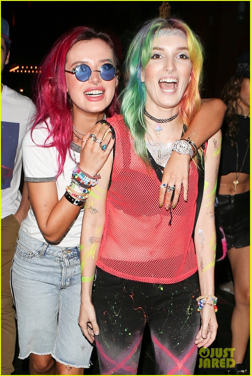 Bella Thorne & Sister Dani Have Colorful Night at Avalon Nightclub ...