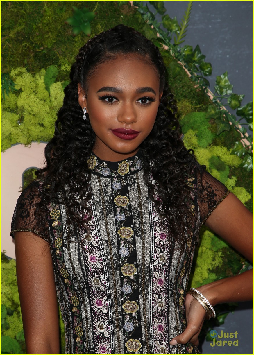 Crystal Reed Rocks Yellow Suit For Fox's Fall Party with Natalie Alyn ...