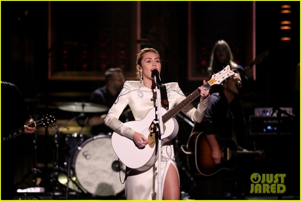 Miley Cyrus Performs 'Week Without You' on 'The Tonight Show' - Watch ...