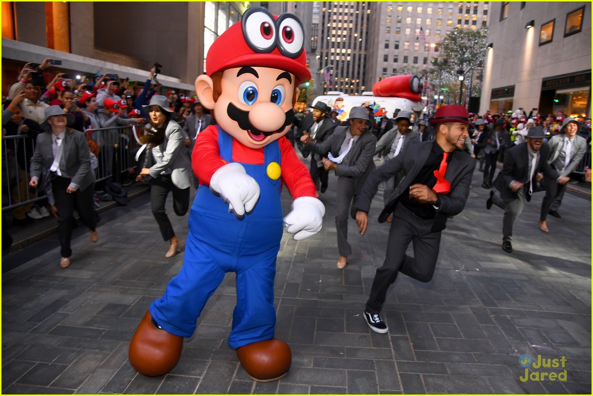 Jordan Fisher Dances With Mario at Super Mario Odyssey Game Launch ...