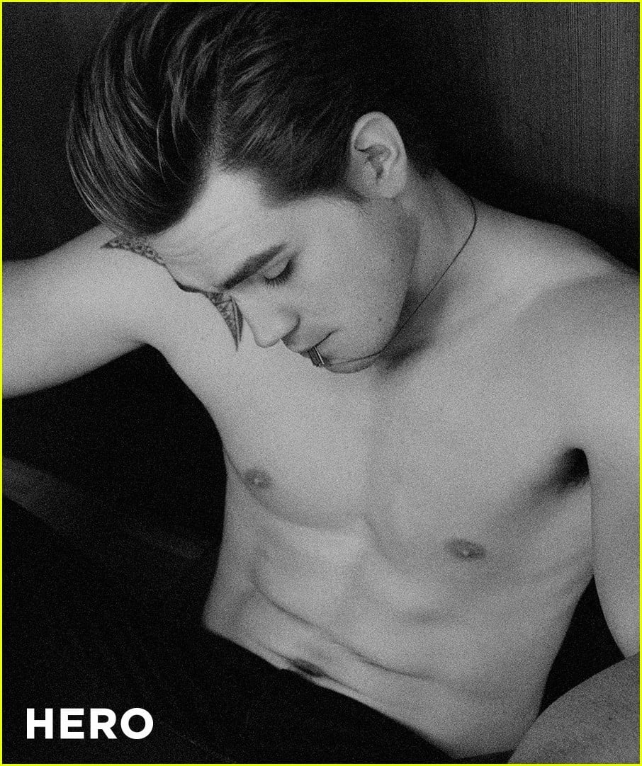 KJ Apa Goes Shirtless For First Ever 'The Hero Winter Annual' Magazine ...
