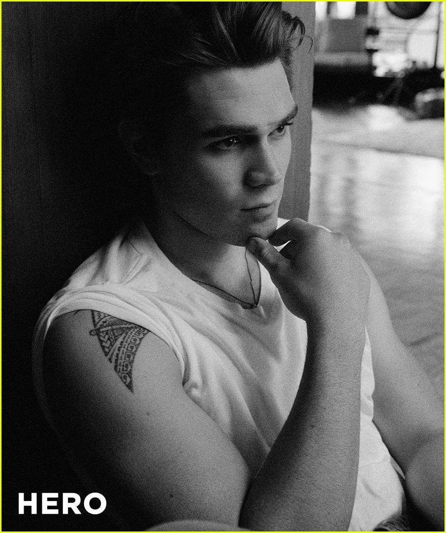 KJ Apa Goes Shirtless For First Ever 'The Hero Winter Annual' Magazine ...