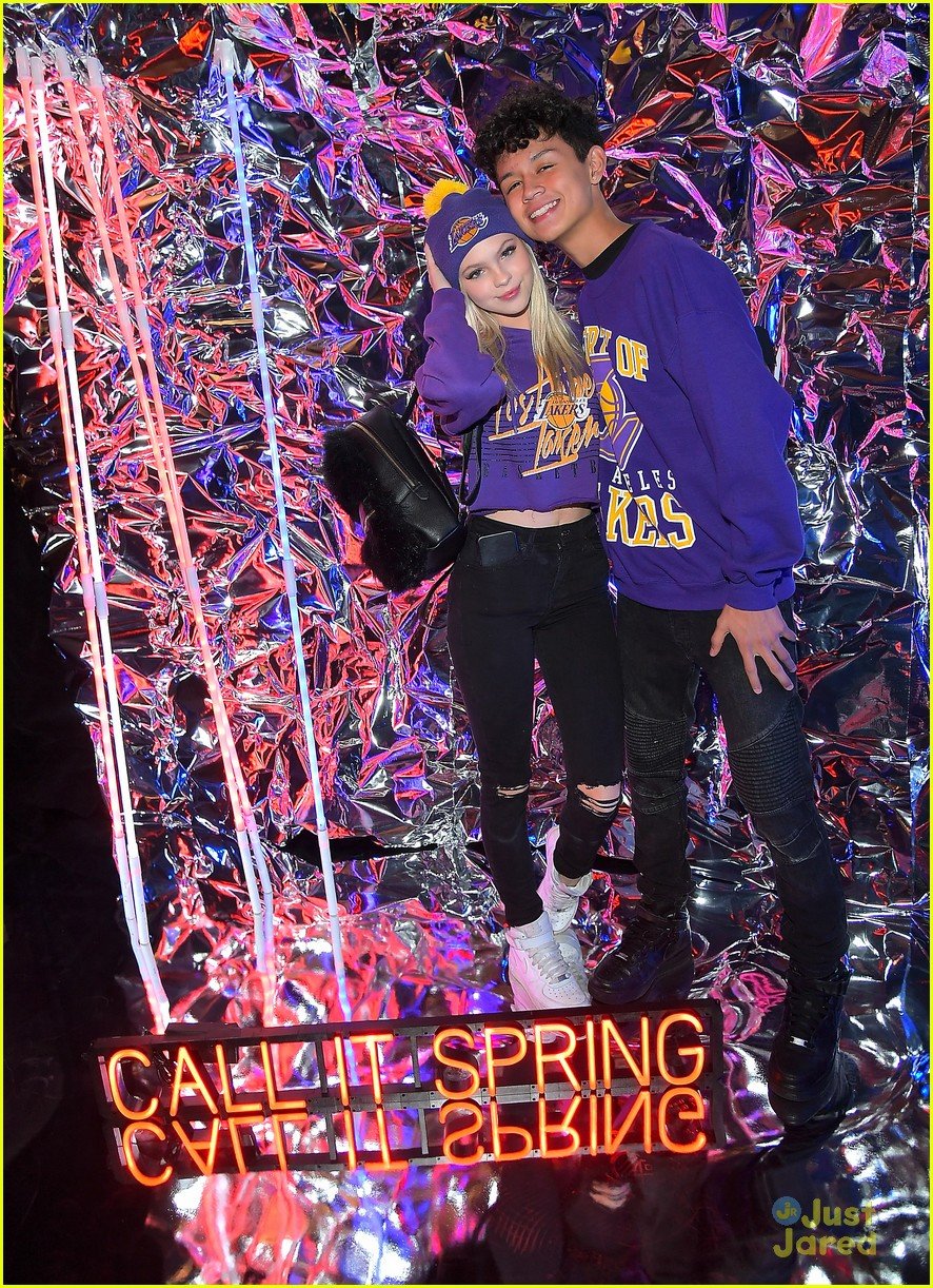 Jordyn Jones & Boyfriend Brandon Westenberg Show Lakers Pride at Call ...