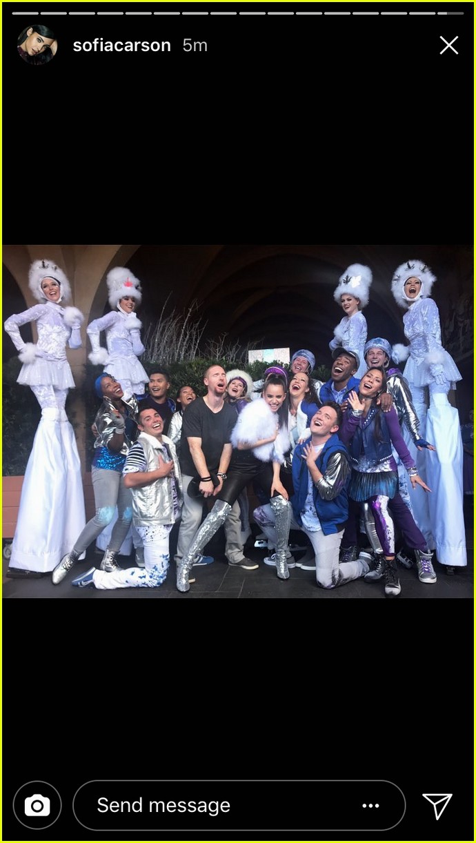 Sofia Carson Supports Sister Paulina at Disney x Kiehl's Feeding ...