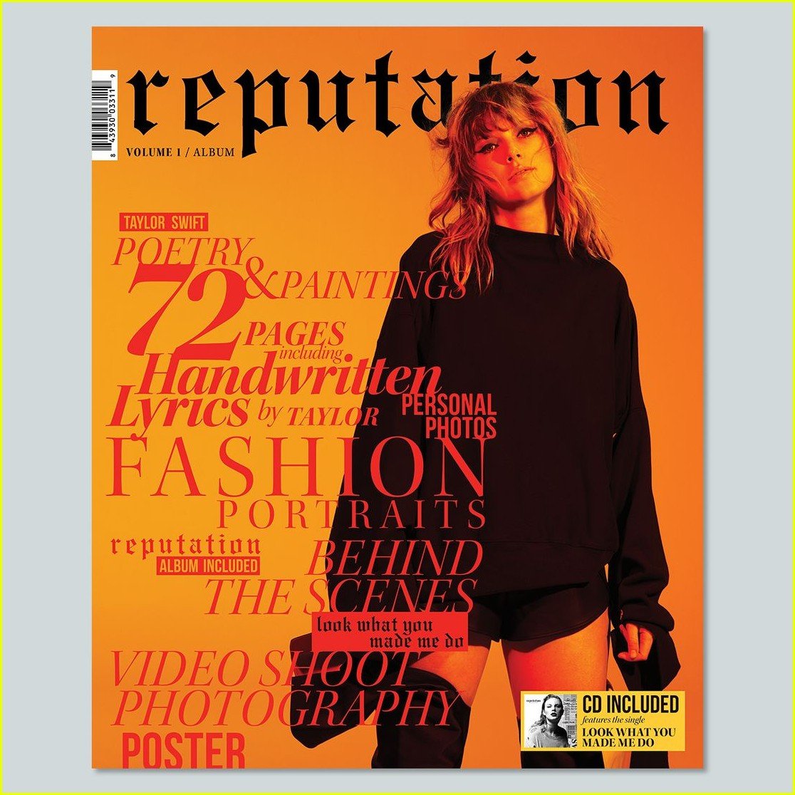 Taylor Swift's 'Reputation' Magazine Back Covers Feature Some ...