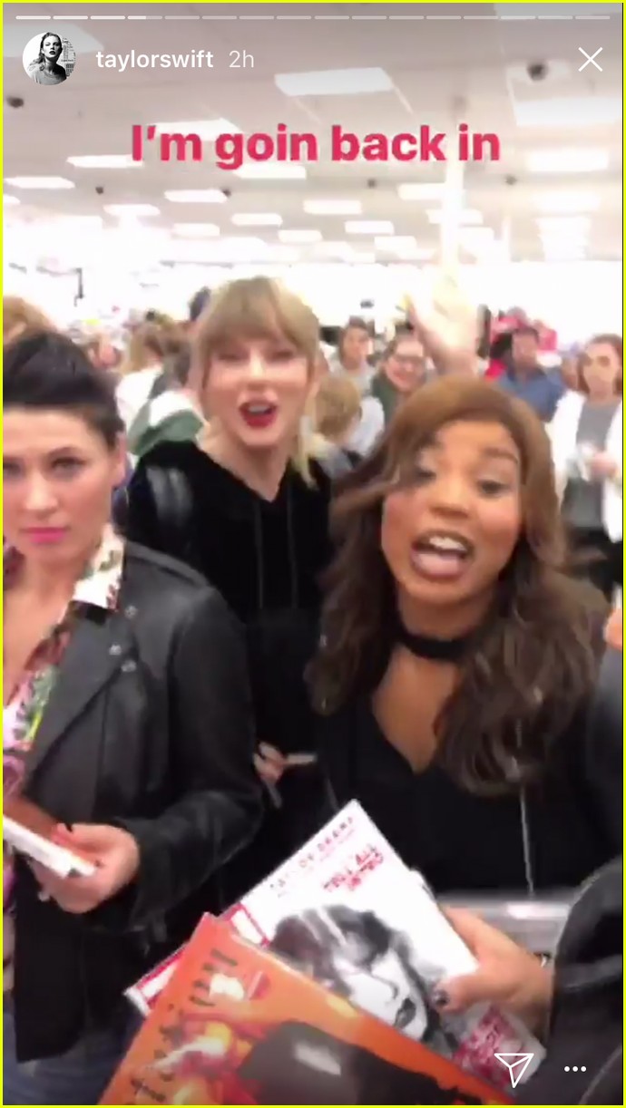 Full Sized Photo of taylor swift surprises fans buying album in target ...