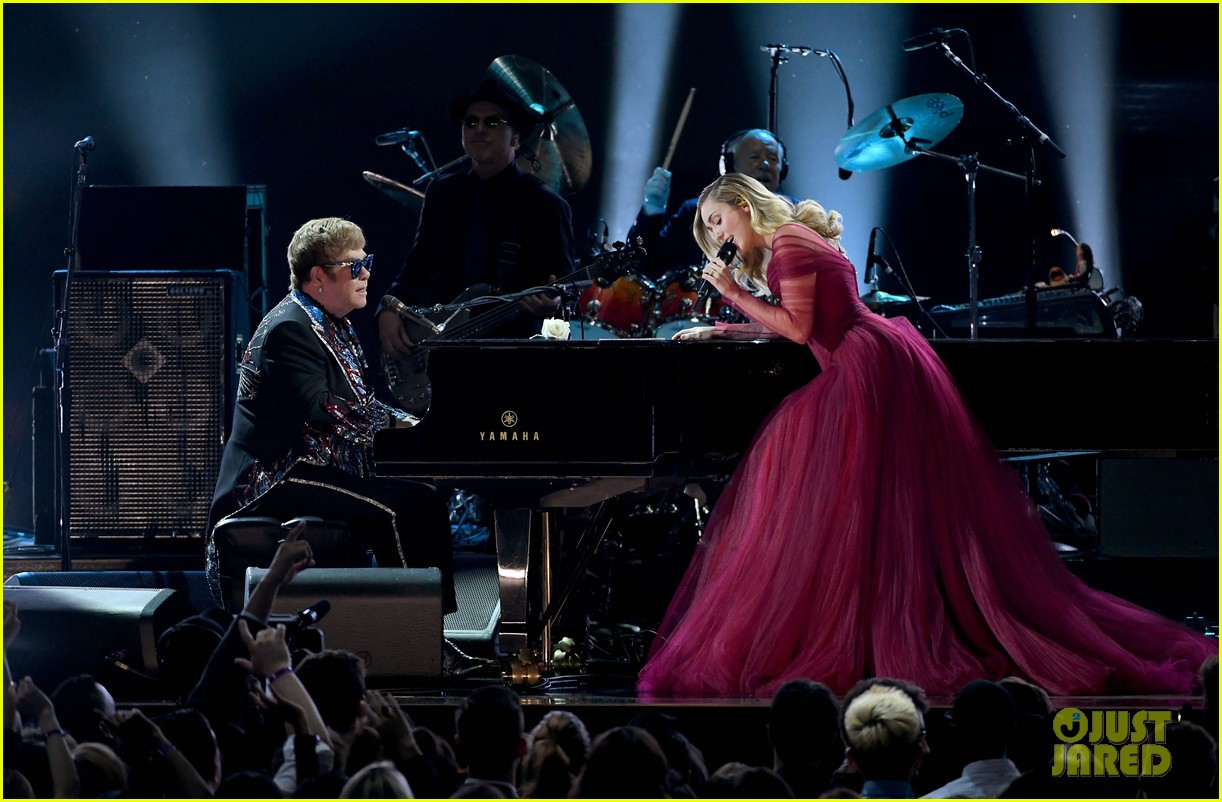 Full Sized Photo of miley cyrus stuns while performance with elton john ...