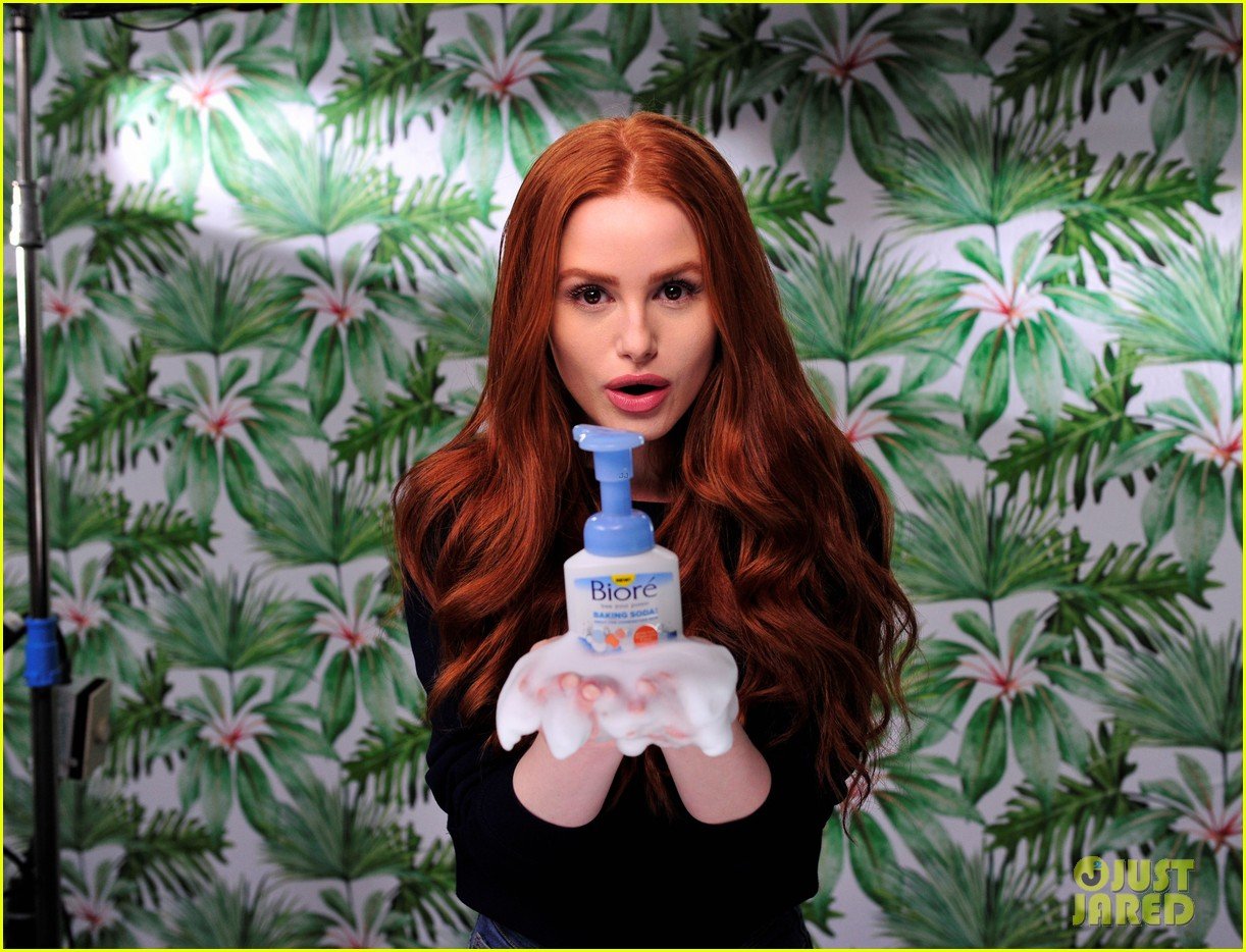 Madelaine Petsch Gets Soapy While Filming First Biore Commercial ...
