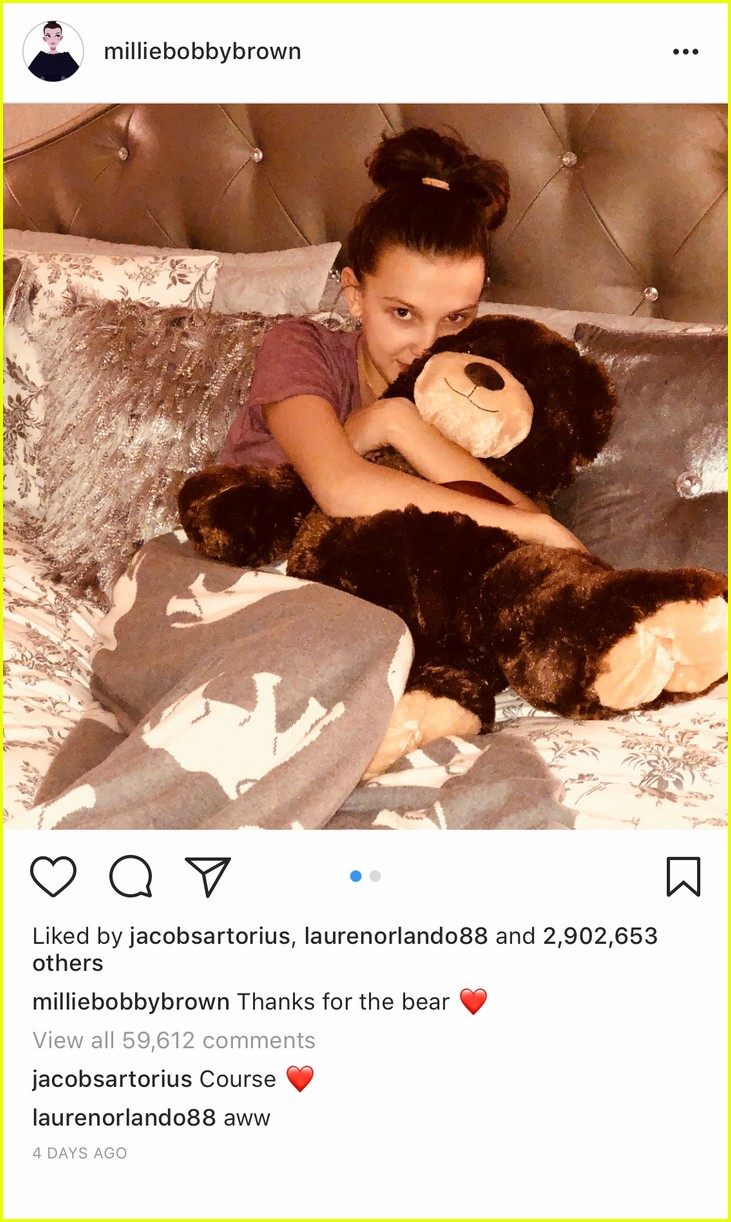 Millie Bobby Brown & Jacob Sartorius Are Making It Instagram Official ...