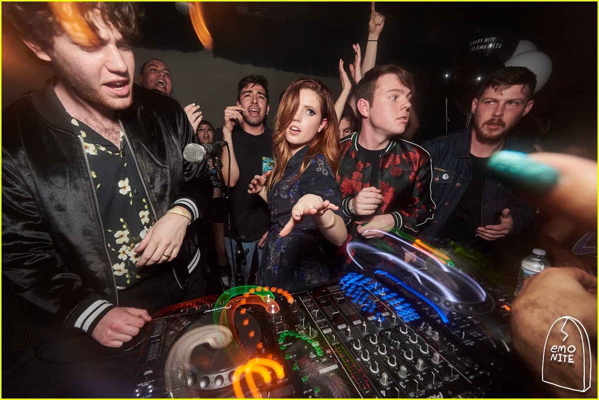 Full Sized Photo of echosmith take the dj booth at emo nite rock out to ...