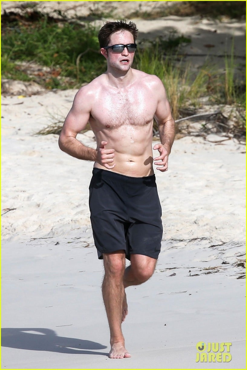 Full Sized Photo of robert pattinson bares ripped body while shirtless ...