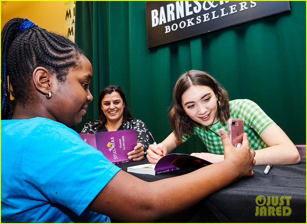 Full Sized Photo of rowan blanchard signs books at still here book ...