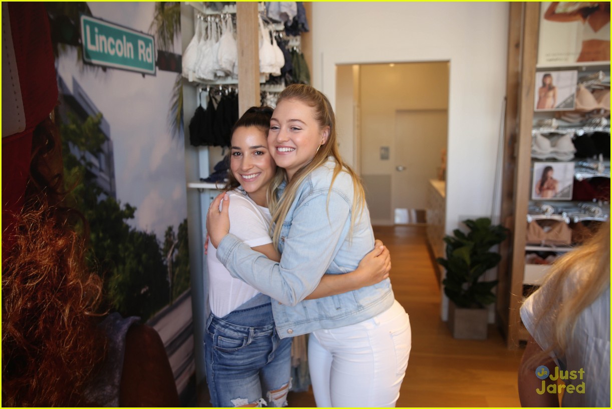 Full Sized Photo of aly raisman iskra lawrence aerie event 05 | Aly ...