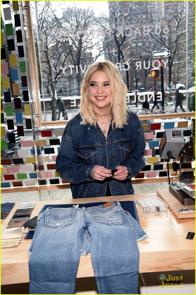Ashley Benson Shops For New Jeans at American Eagle Studio in NYC ...