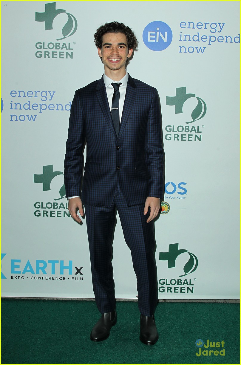 Cameron Boyce Sports Mustache at Global Green Gala 2018 with Lizzy ...