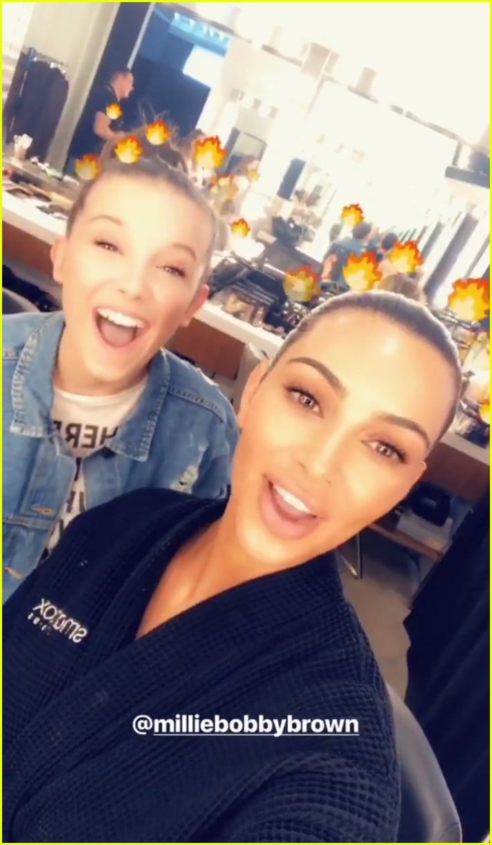 Millie Bobby Brown Hangs Out with Kim Kardashian! | Photo 1151283 ...