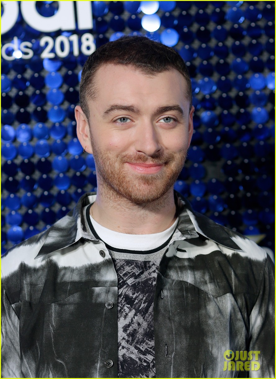 Full Sized Photo of sam smith liam payne red carpet global awards 2018 ...
