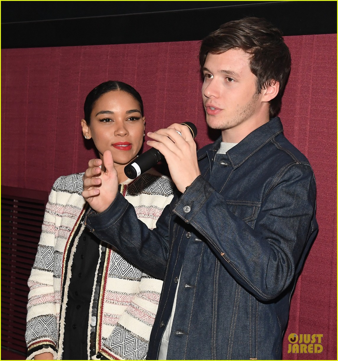 Nick Robinson & Alexandra Shipp Celebrate 'Love, Simon' With Waffle ...