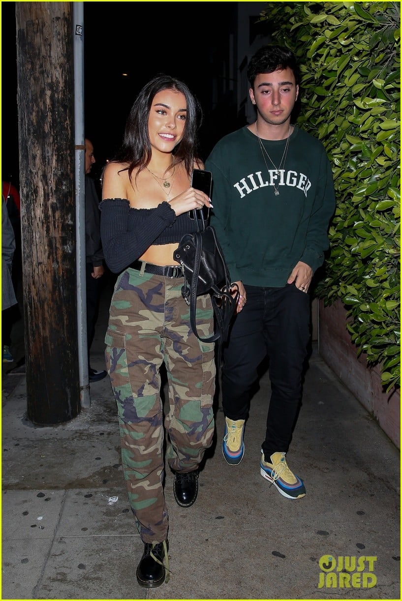 Full Sized Photo of madison beer zack bia hold hands after coachella 01 ...