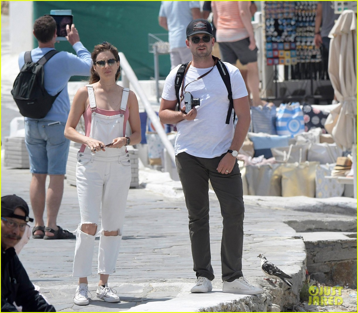 Full Sized Photo of patrick j adams troian bellisario beach mykonos 55 ...