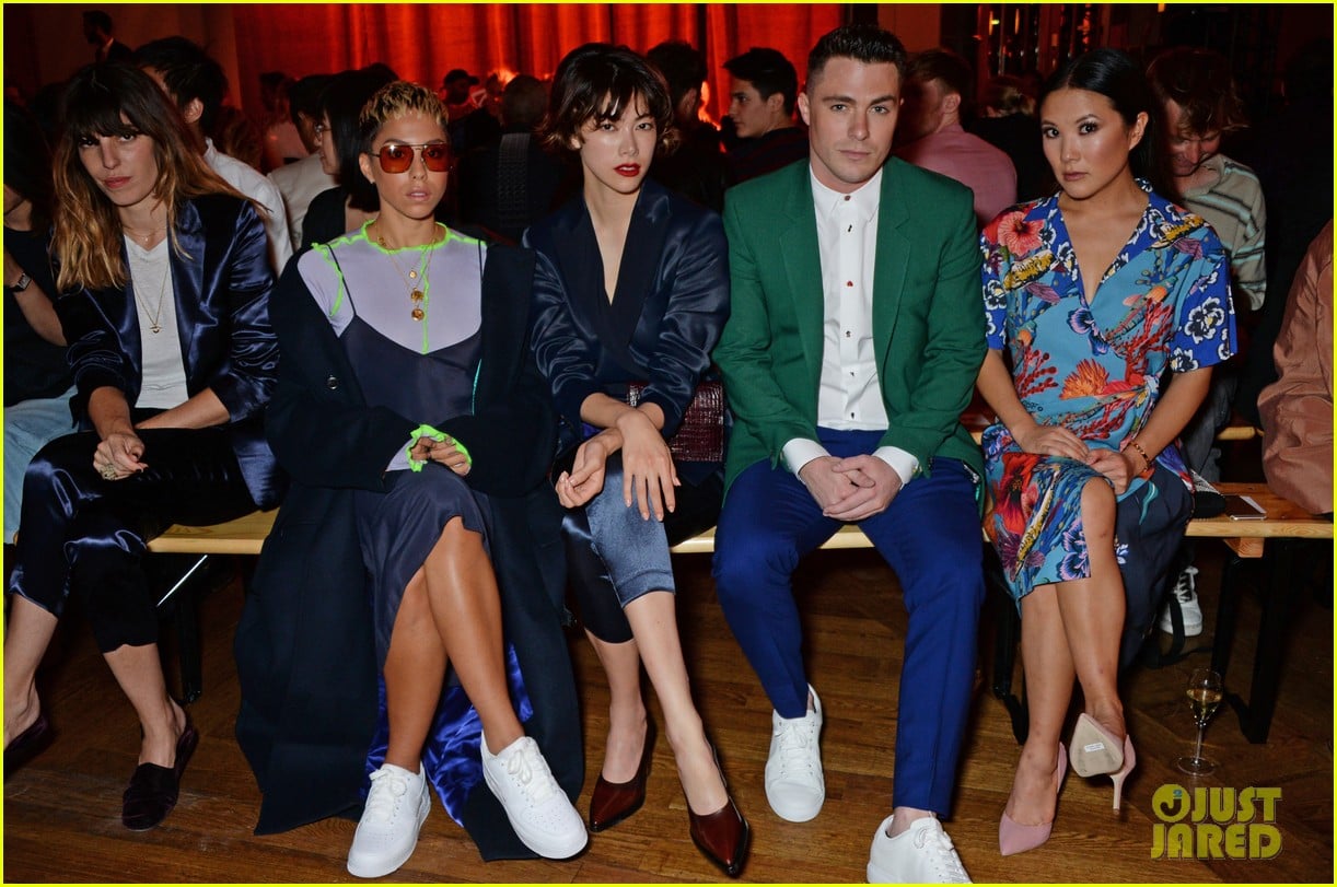 BFFs Colton Haynes & Ally Maki Step Out for Paul Smith Show | Photo ...