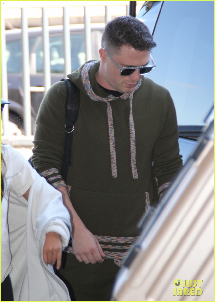 BFFs Colton Haynes & Ally Maki Step Out for Paul Smith Show | Photo ...