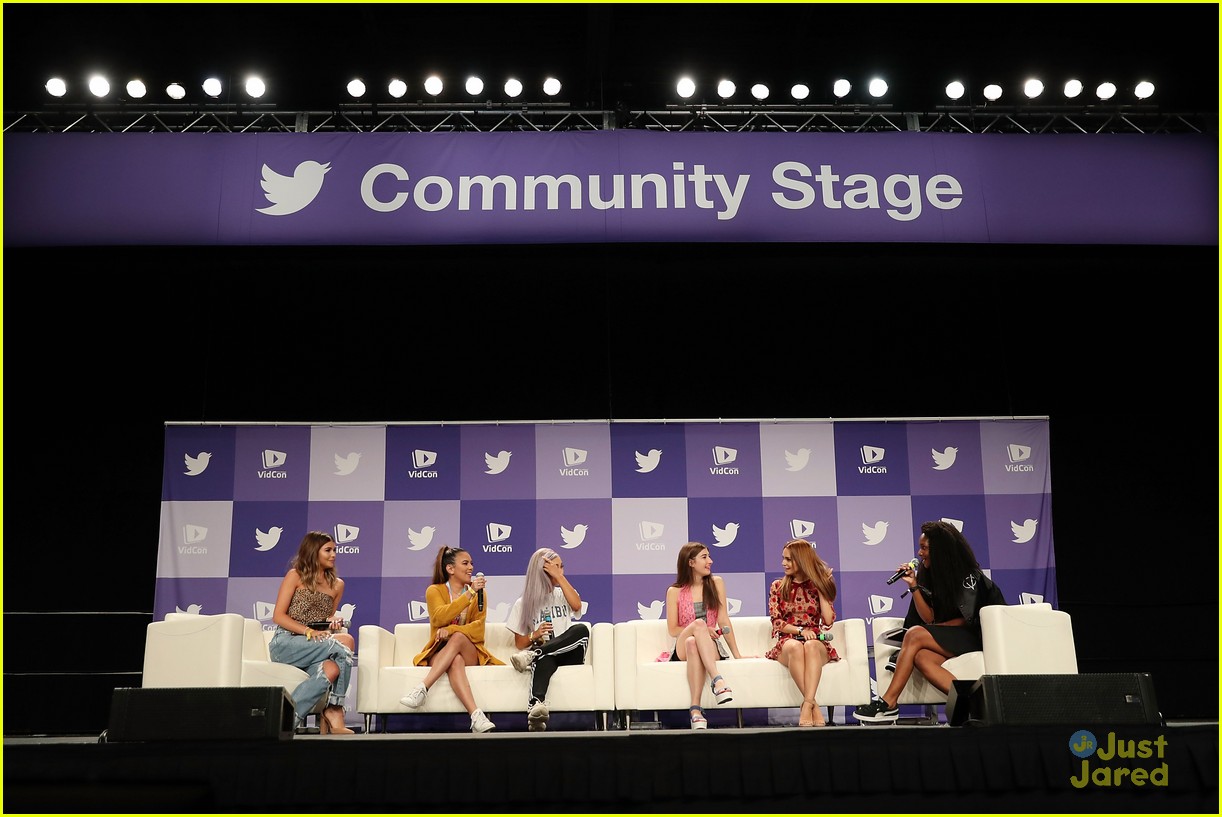 Full Sized Photo of olivia jade vidcon stage friend quality tweet 02 ...