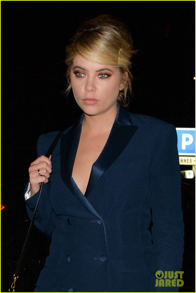 Ashley Benson Dons Chic Blazer Dress While Stepping Out During Paris ...