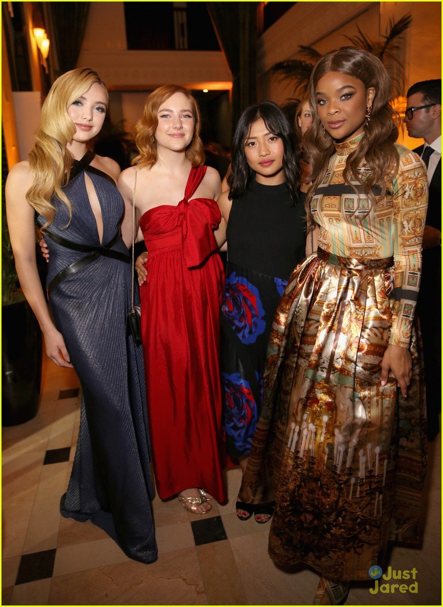 Peyton List & 'Light As A Feather' Cast Glam Up For Hulu's Emmys Party ...