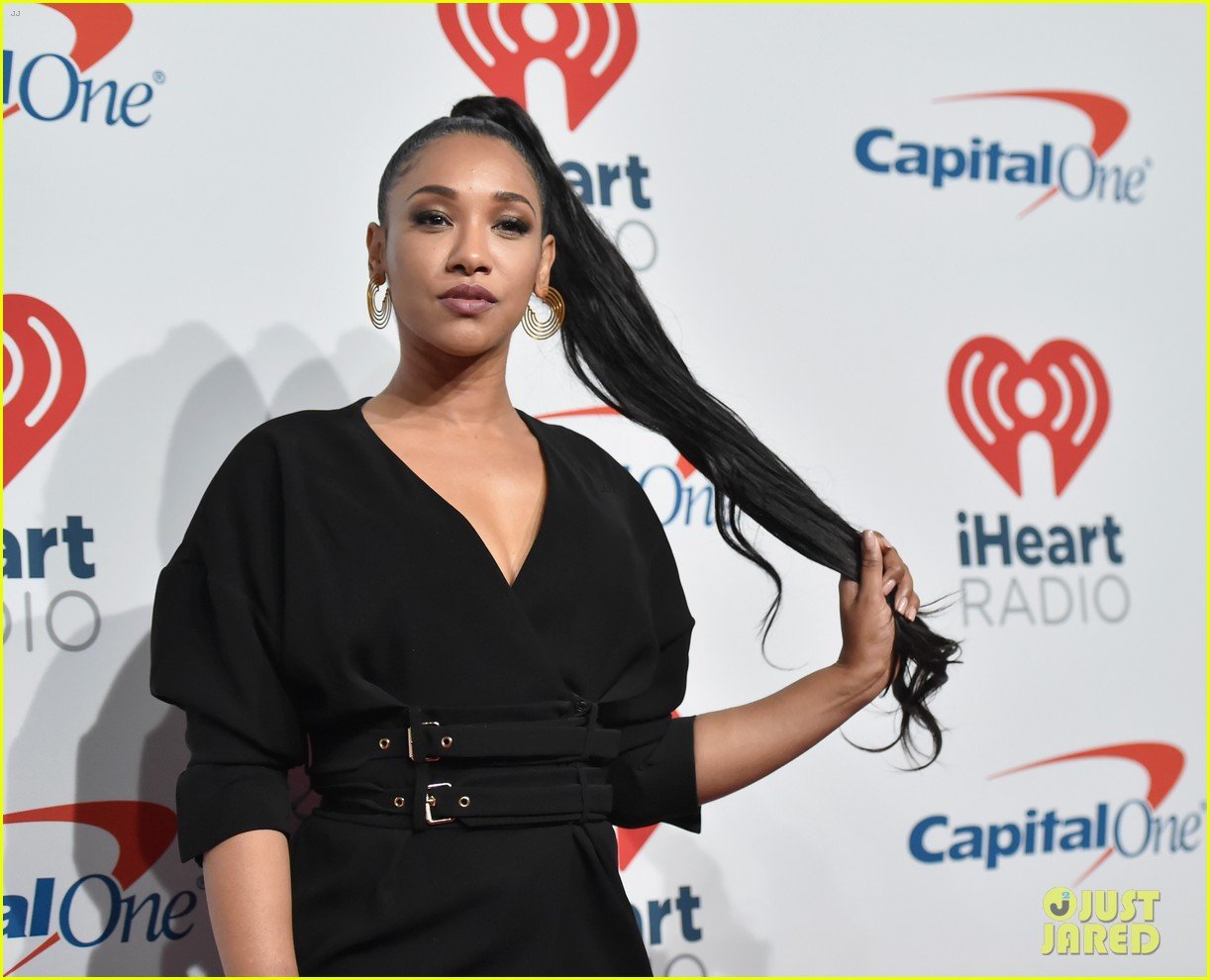 Candice Patton Slays in Black Dress at iHeartRadio Music Festival ...