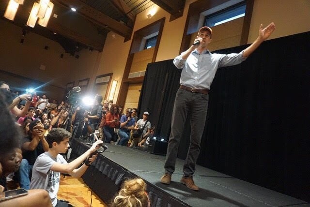 Joshua Rush Volunteers For Congressman Beto O'Rourke Ahead of Voting ...
