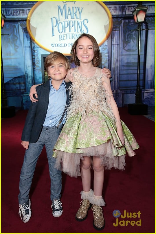 Full Sized Photo of pixie davies joel dawson mary poppins premiere 08 | 'Mary Poppins Returns ...