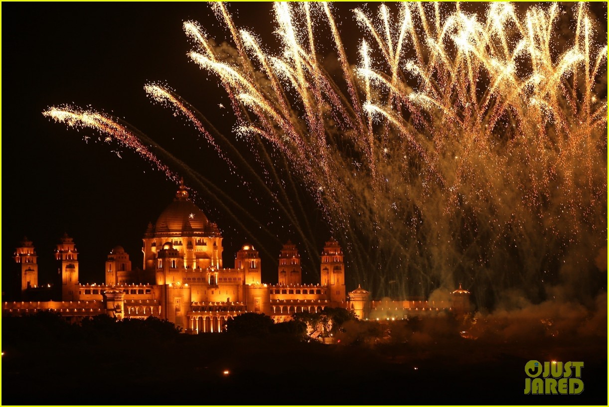 Nick Jonas & Priyanka Chopra Light Up the Sky with Fireworks at Their ...