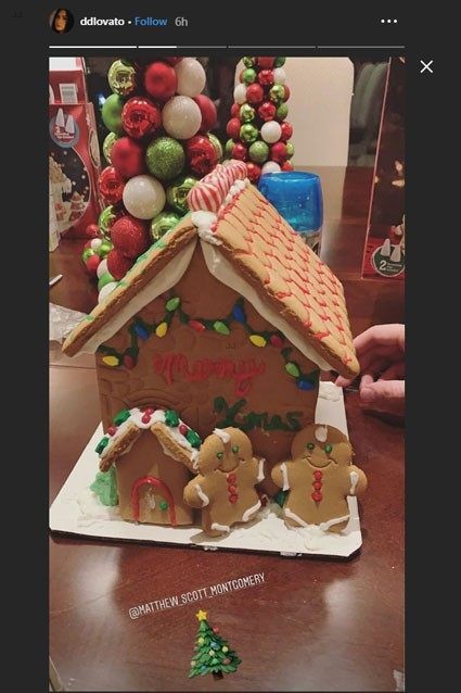 Demi Lovato Celebrates Holiday Season by Making Gingerbread Houses ...