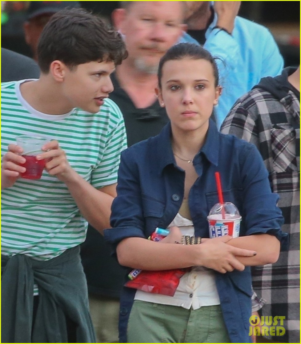 Millie Bobby Brown Films 'Godzilla vs. Kong' Scene with Julian Dennison ...