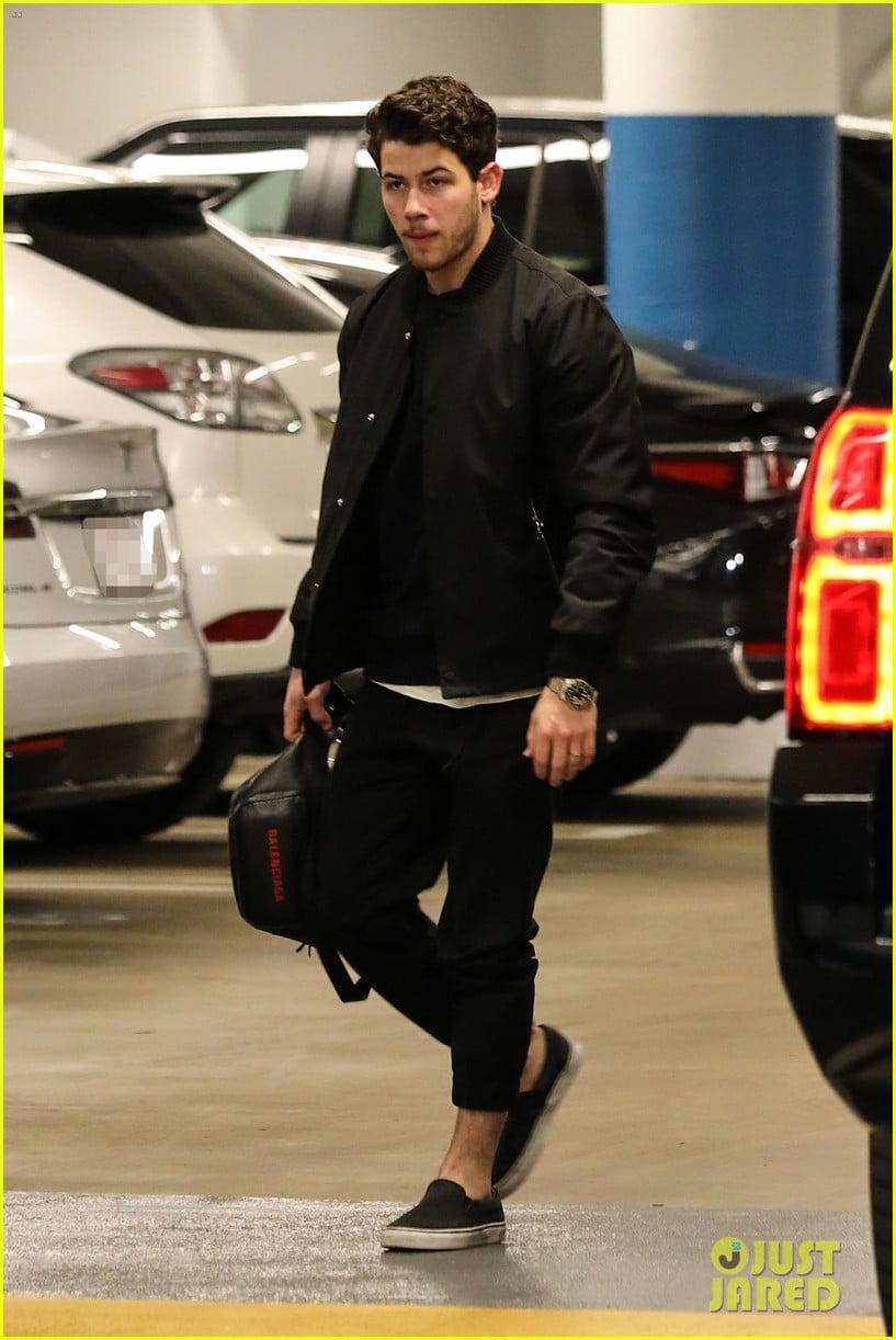 Full Sized Photo of nick jonas gets back to business after his ...