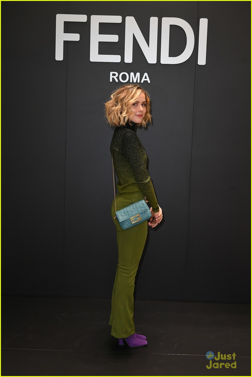 Kiernan Shipka Joins Rob Raco & Noah Schnapp at Fendi Show in Milan ...