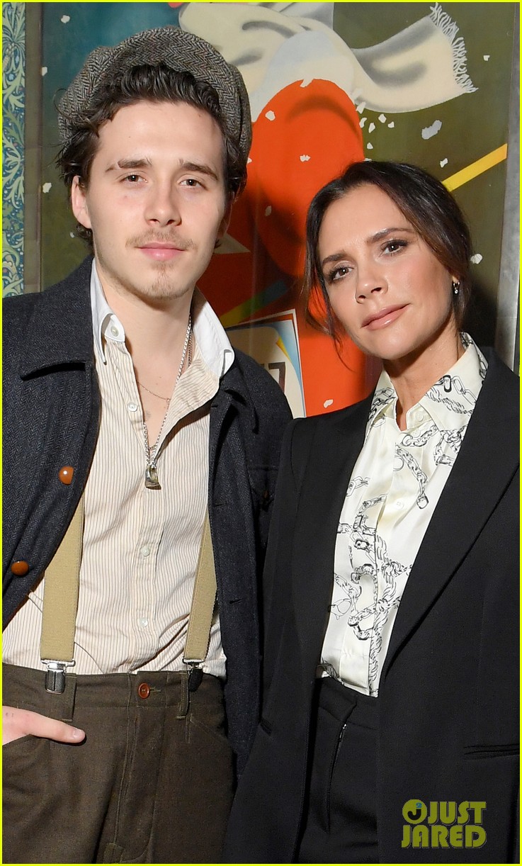 Brooklyn Beckham & Hana Cross Attend Victoria Beckham's YouTube Channel ...