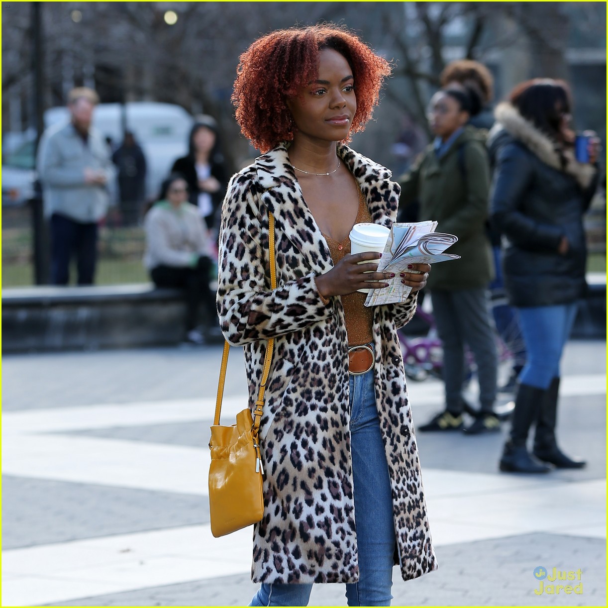 Ashleigh Murray Films New Scenes in Washington Square Park for 'Katy ...