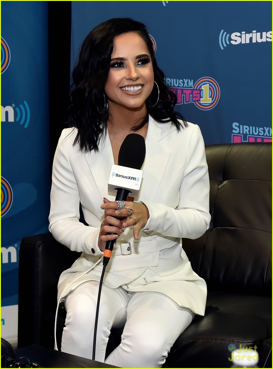 Becky G Rocks Hot White Ensemble During SiriusXM Visit in Vegas | Photo ...