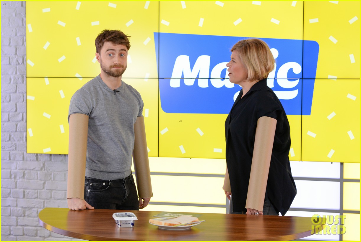 Daniel Radcliffe Poses for Pictures While Visiting Radio Stations in ...
