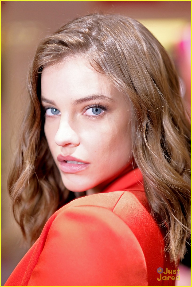 Barbara Palvin Wears Striking Red Suit For Victoria's Secret Event ...