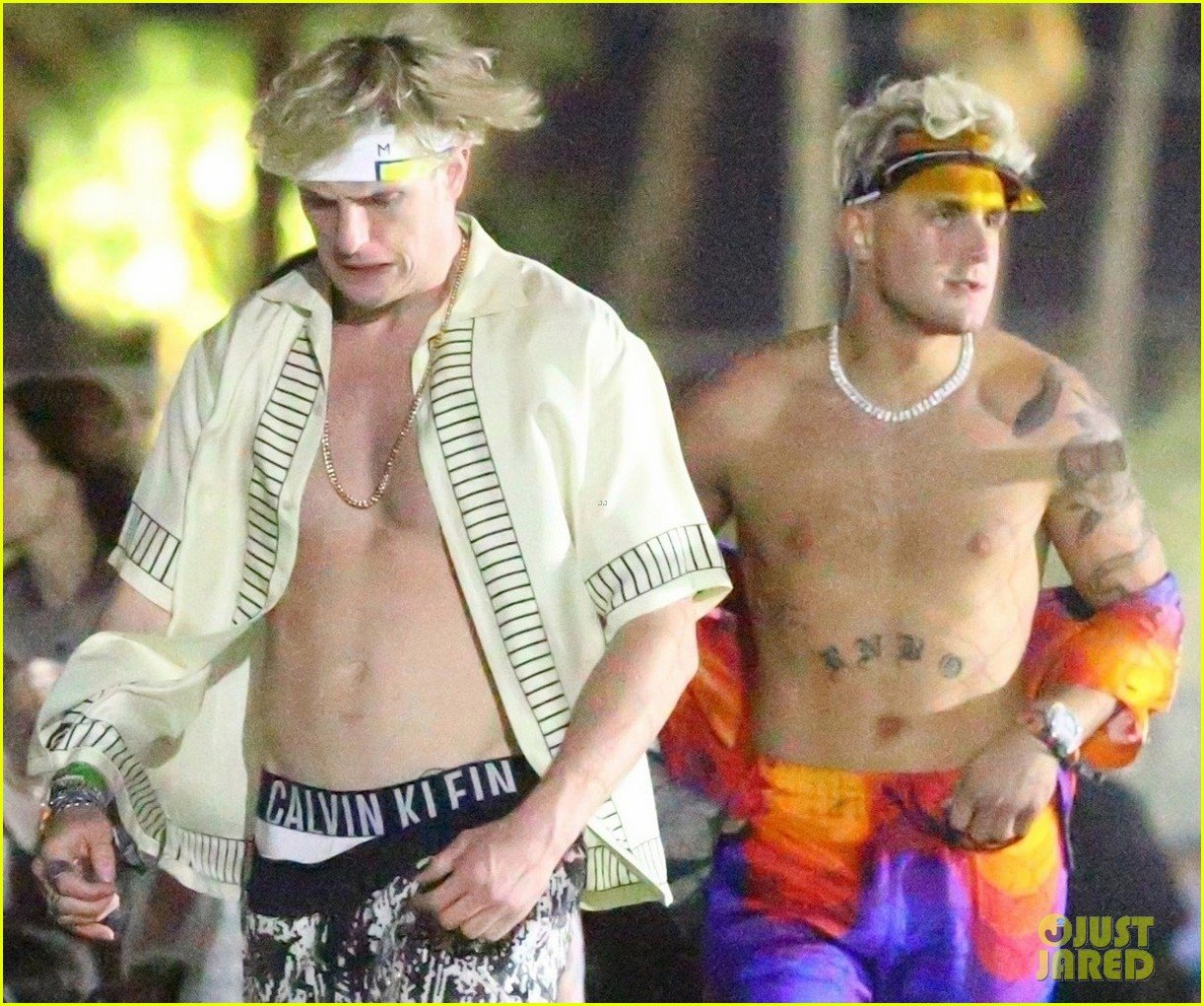 Logan & Jake Paul Show Off Their Loud Fashion Sense at Coachella ...