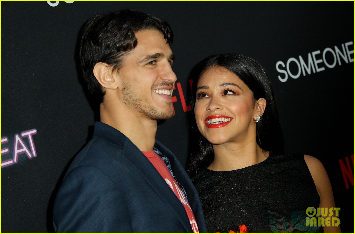 Gina Rodriguez & Fiance Joe LoCicero Couple Up at 'Someone Great ...
