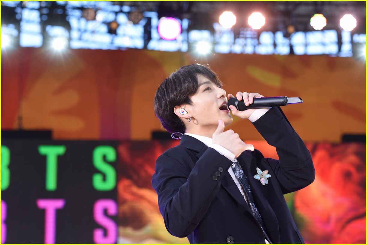 Full Sized Photo of bts perform good morning america summer concert ...