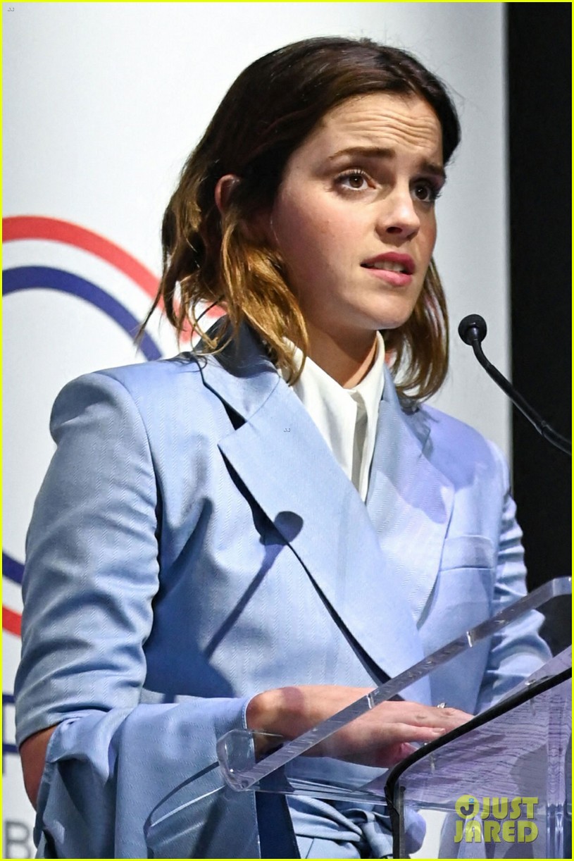 Emma Watson Wears Special Message On Her Back at Gender Equality ...