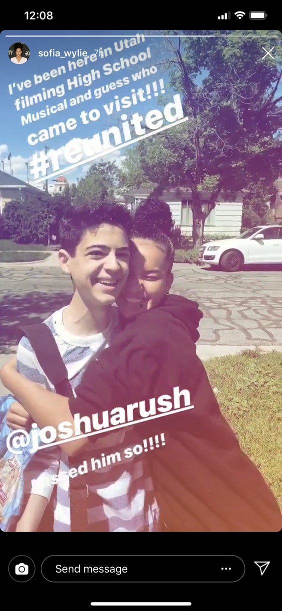 Joshua Rush Visits Sofia Wylie on 'HSM' TV Series Set | Photo 1238307 ...